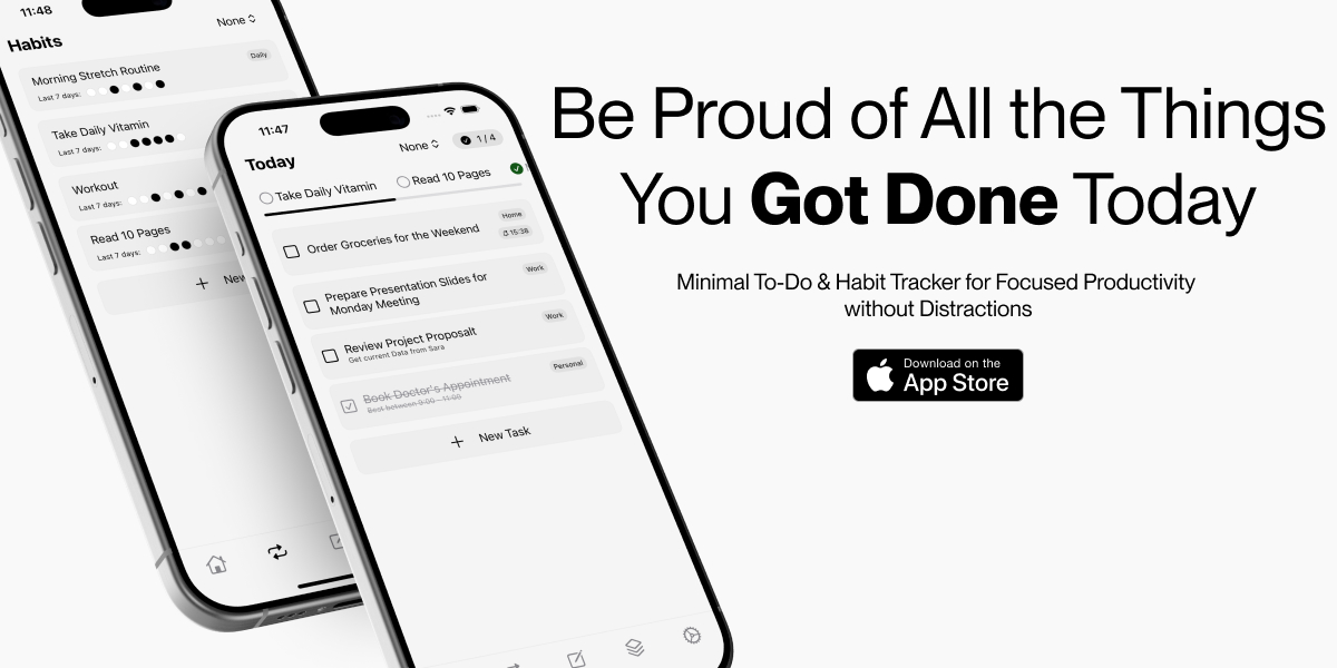 Got Done App - Minimal To-Do & Habit Tracker